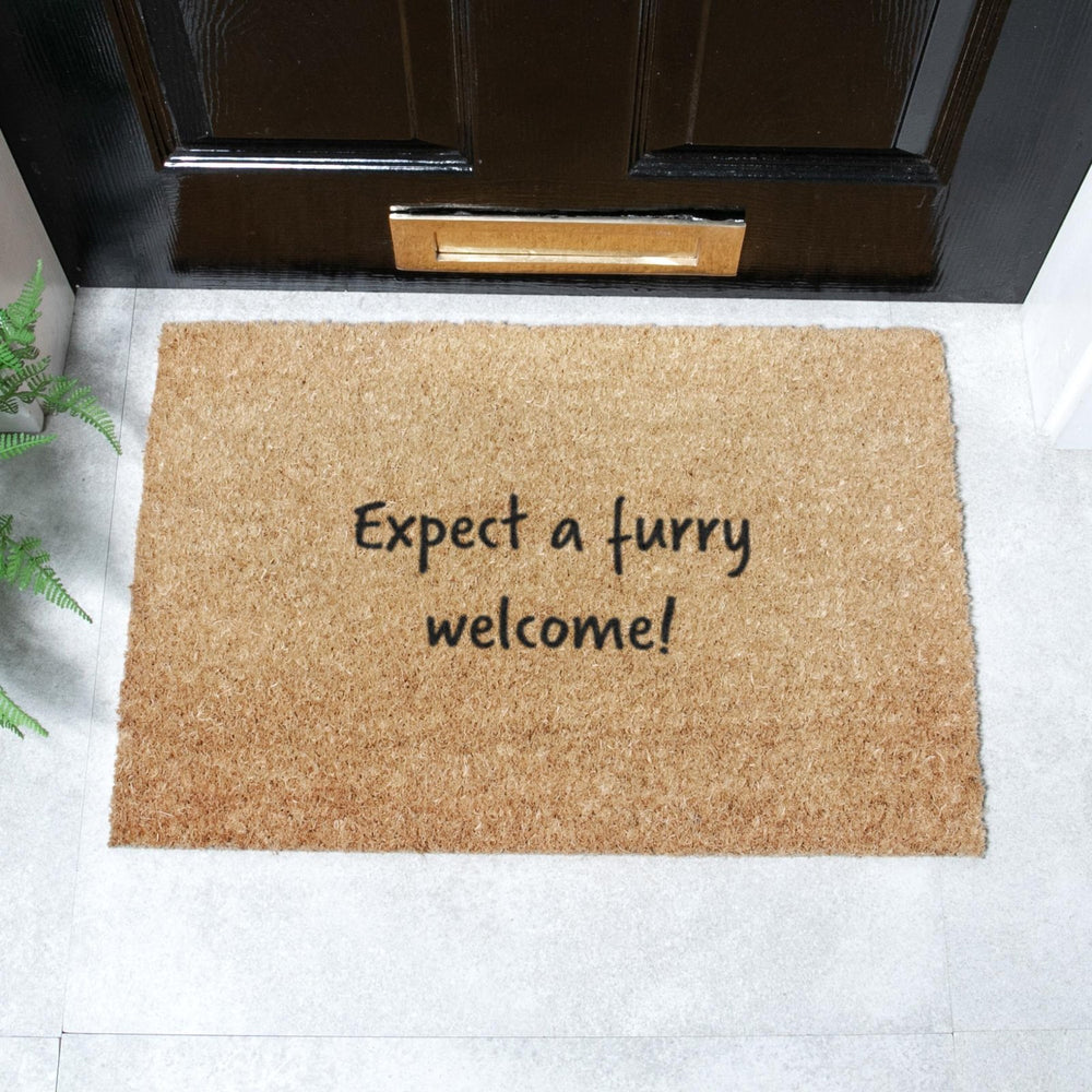 Expect a furry welcome Doormat - 60x40cm – Rainhall